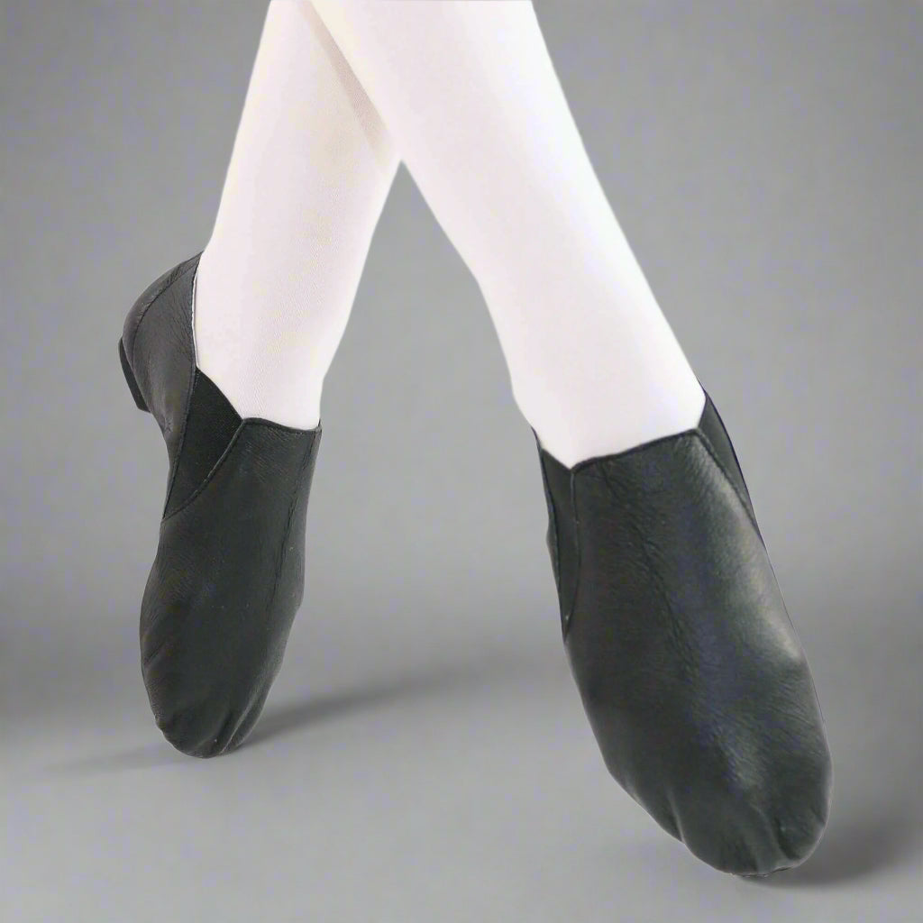 Danzcue Adult Dance Leather Jazz Bootie – Danzia